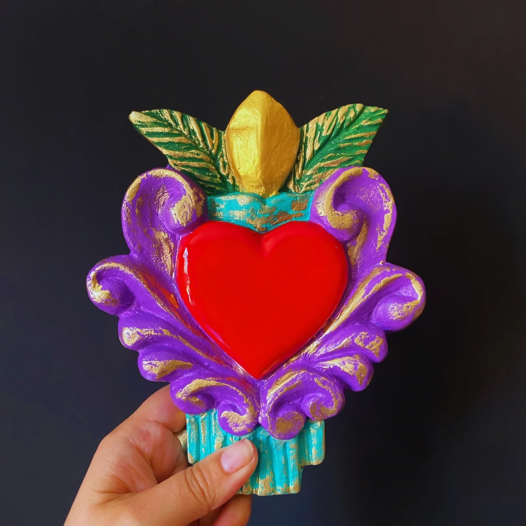 Corazón Barroco | Decoración Artística y Colorida para el Hogar ...