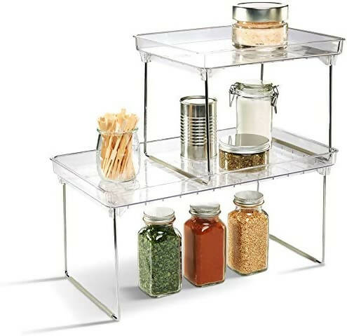 Repisa Apilable Mediana Transparente Madesmart – BazarED.cl